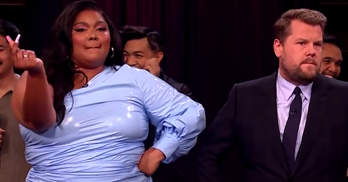 Lizzo Literally Drops The Mic On James Corden’s ‘Wrong-Ass Opinions ...