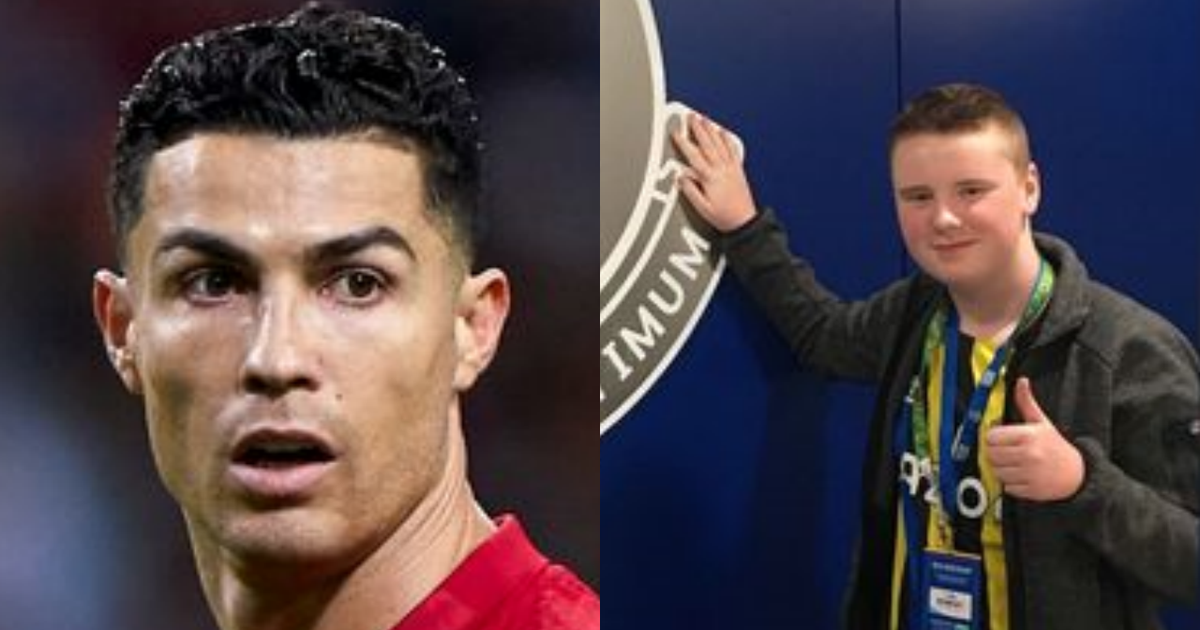 Cristiano Ronaldo, who lost the match, assaulted the hand of a 14-year ...