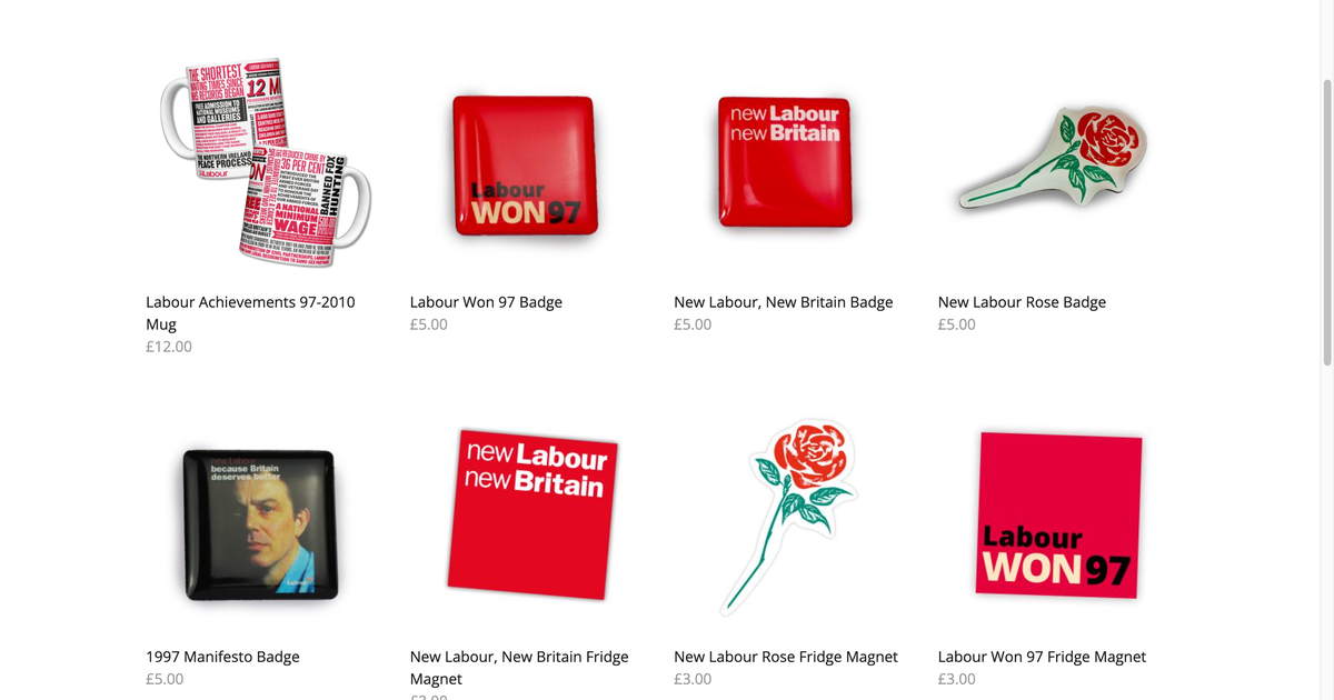 A New Dawn? Labour Party Celebrates Tony Blair With Launch Of 1997 ...