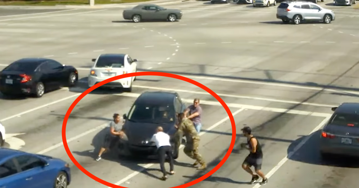 Video Shows Good Samaritans Rush Into Traffic To Stop Moving Car ...