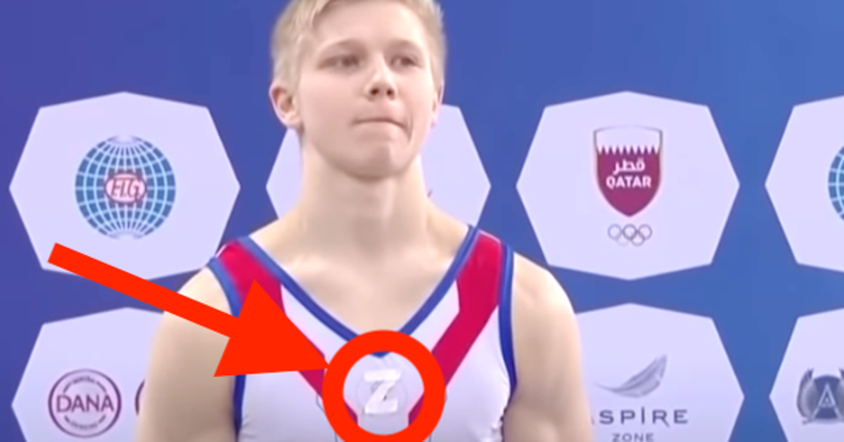 Russian Gymnast Banned For Wearing Pro War Z Symbol Next To Ukrainian