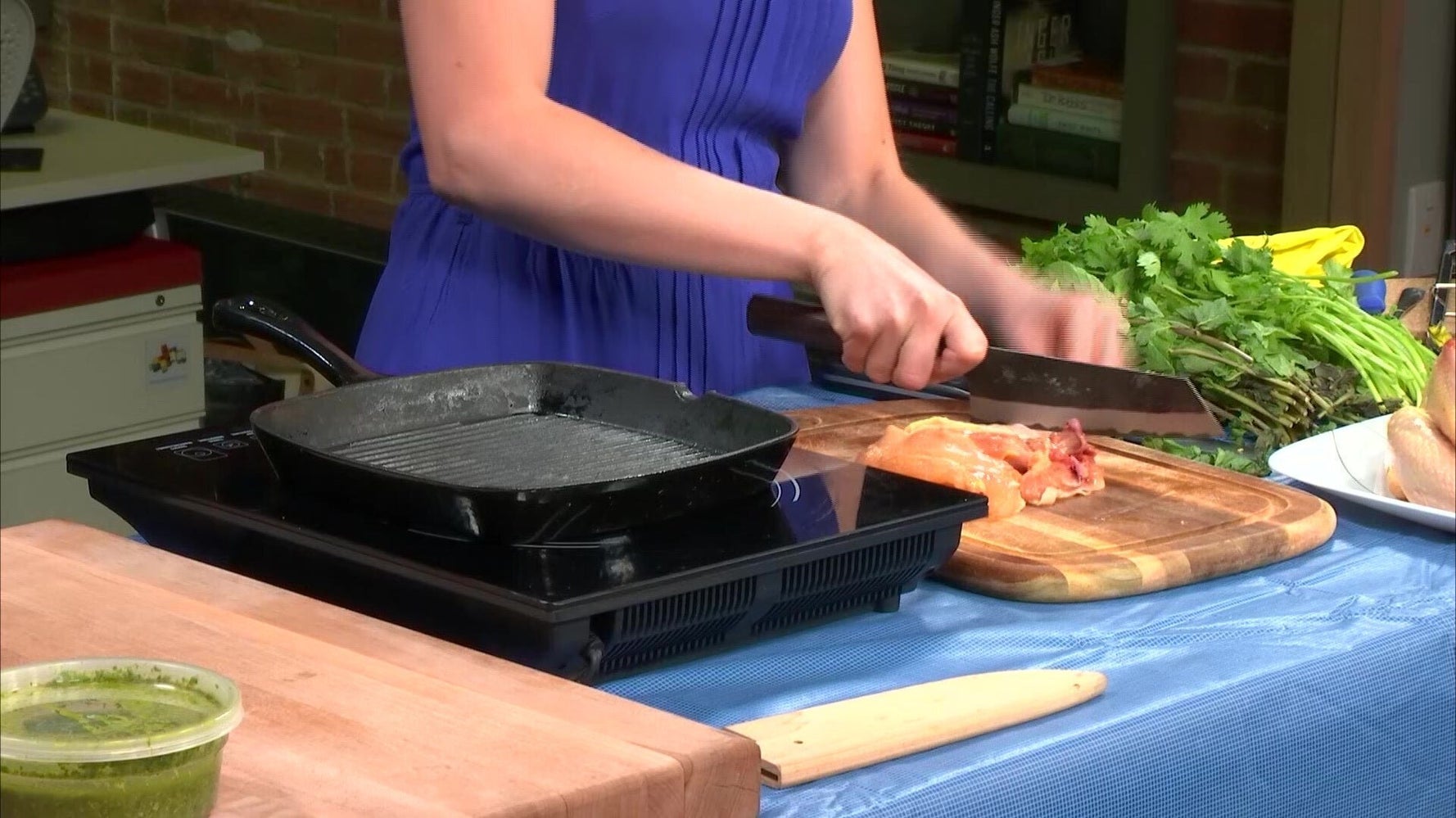 Chef Cory Vitiello Coaches You Through Brick-Grilled Chicken | HuffPost ...