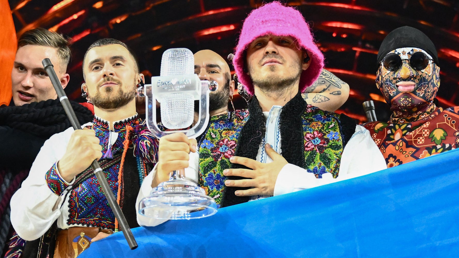 Eurovision Winners Sell Trophy And Pink Bucket Hat To Buy Drones For ...