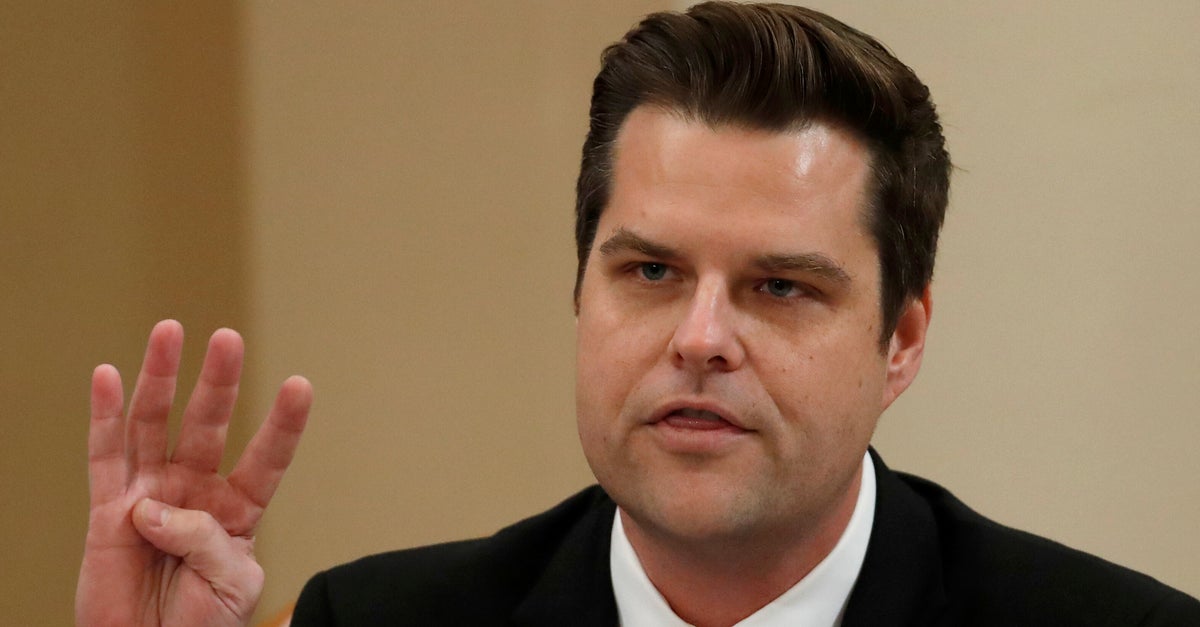 Twitter Users Mock Matt Gaetz's 1st Tweet After His Pardon Request Is ...