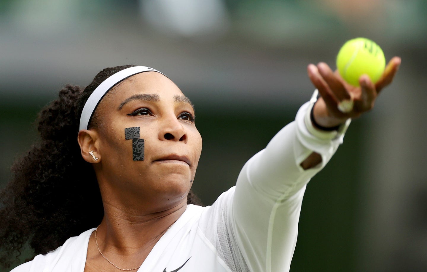 Why Did Serena Williams Have Black Tape On Her Face At Wimbledon ...