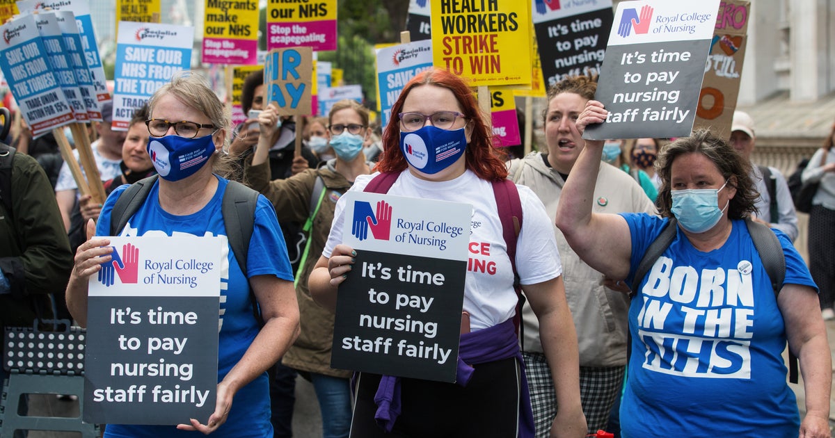 Nurses Given £1,400 Pay Rise But Unions Warn Below Inflation Offer ...