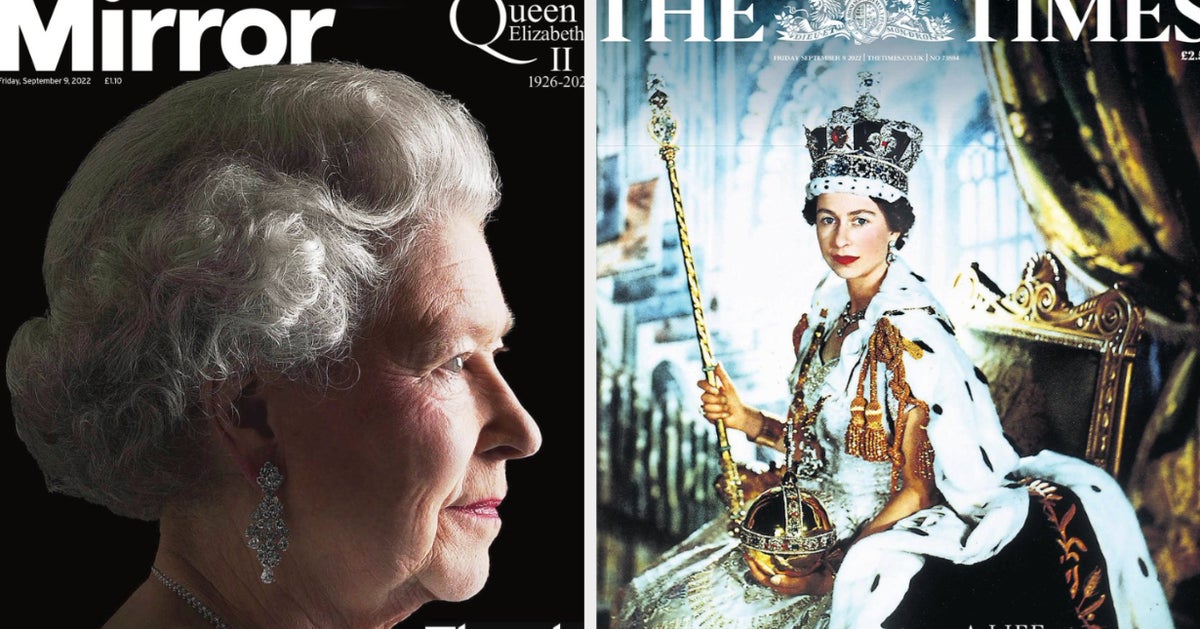'Our Hearts Are Broken' – Historic Front Pages Mark The Queen's Death ...