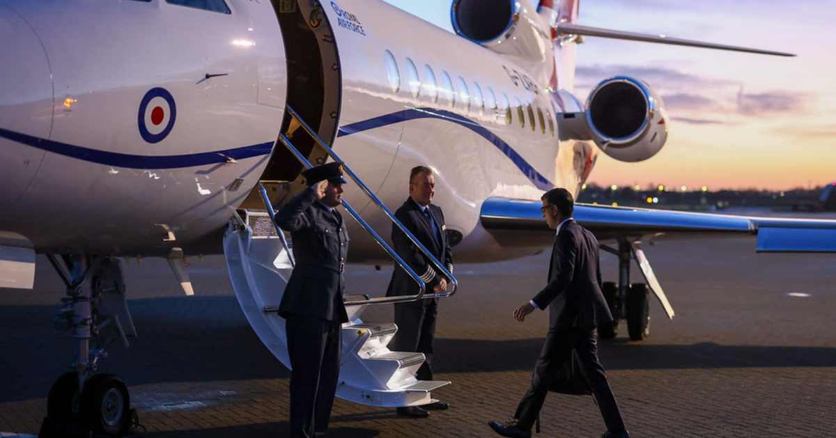 No.10 Defends Rishi Sunak Flying To Leeds Hospital On RAF Jet ...