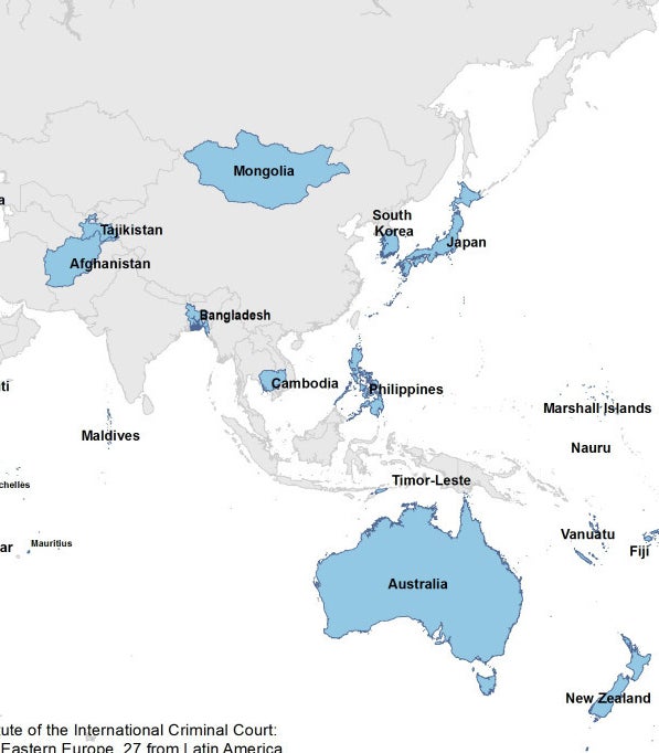 【画像集】ハーバード大学で作成された2015年当時のICC加盟国・地域のマップ | ハフポスト 画像枠