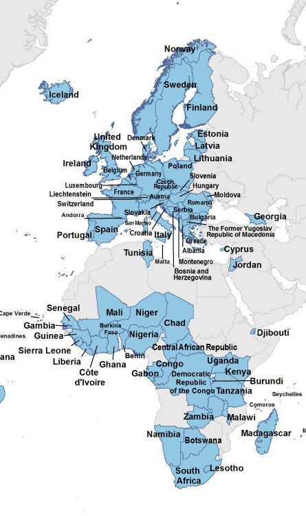 【画像集】ハーバード大学で作成された2015年当時のICC加盟国・地域のマップ | ハフポスト 画像枠