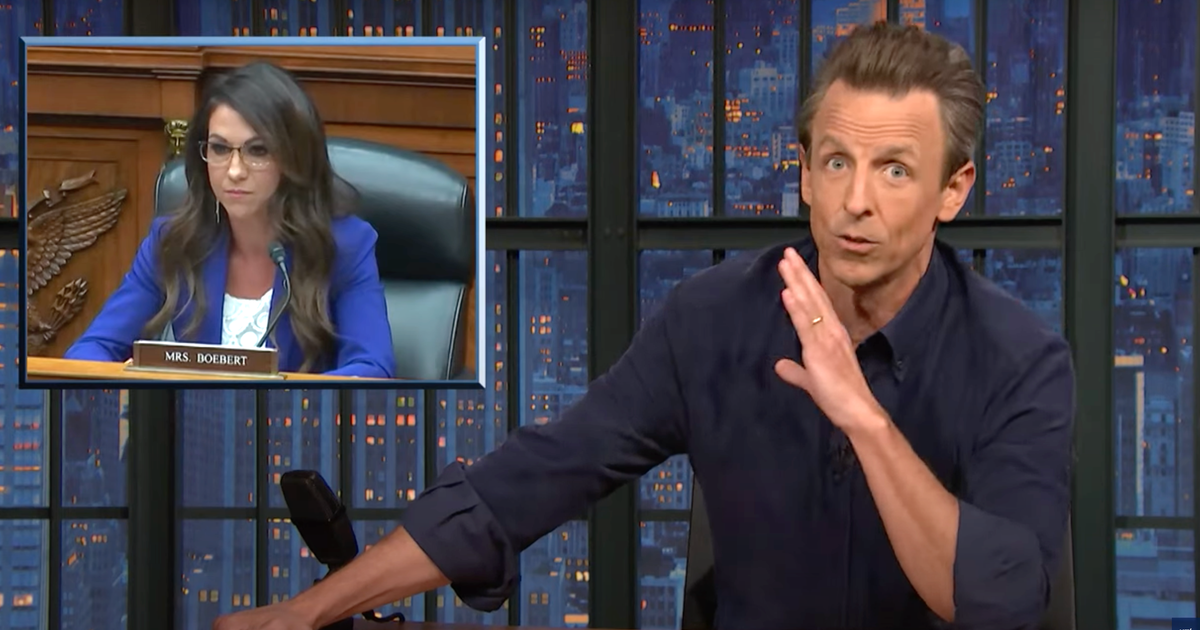 Seth Meyers Has A Theory About Lauren Boebert's Bizarre Public ...
