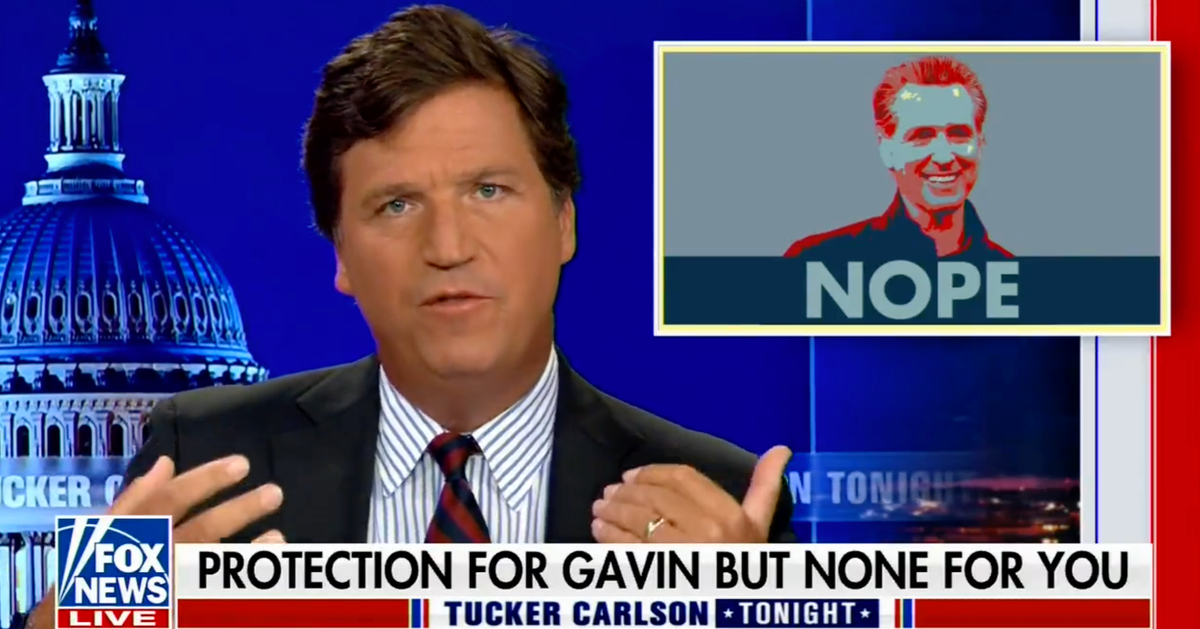 Projection Alert: Tucker Carlson Basically Describes Himself In Angry ...