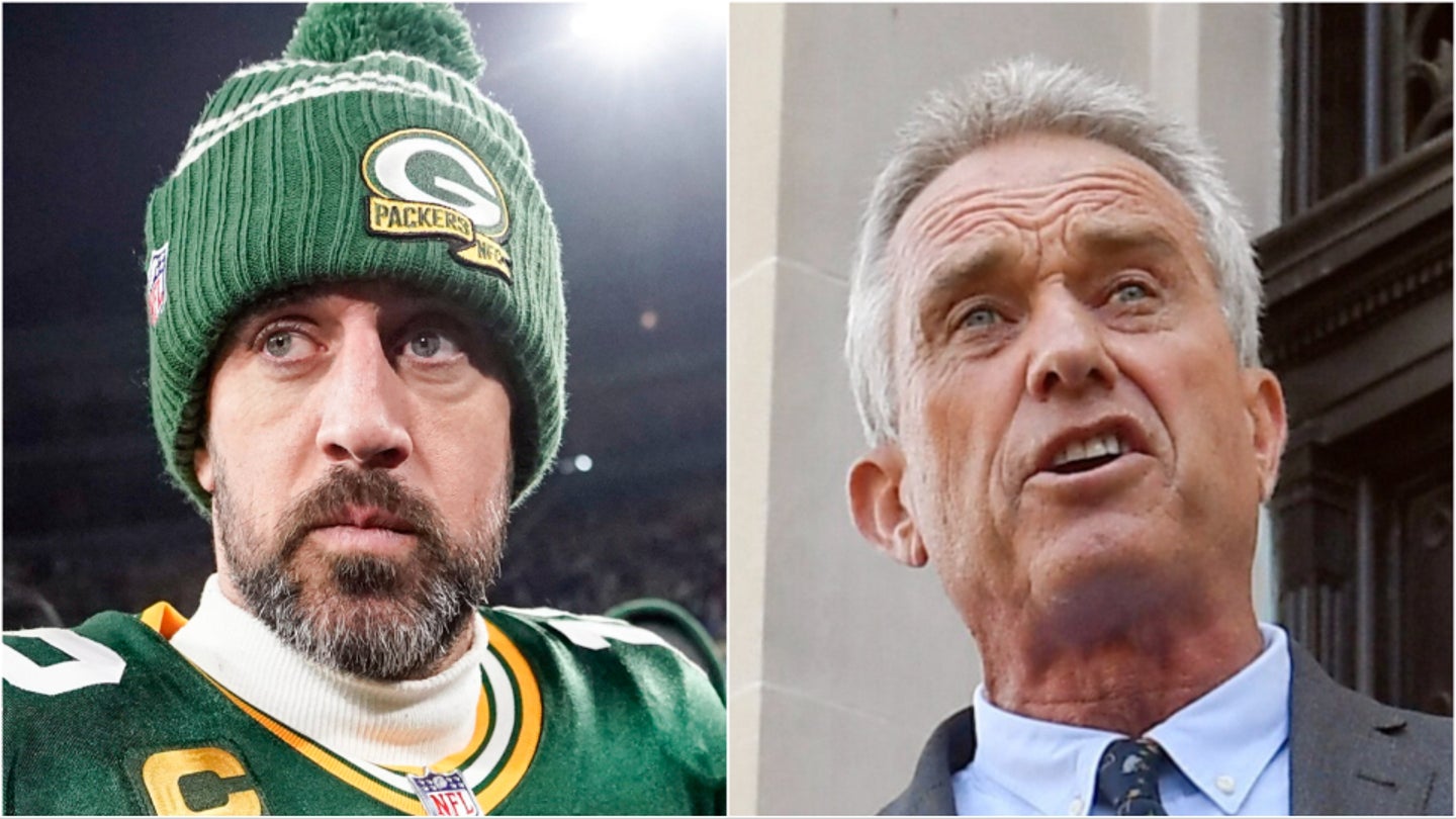 Aaron Rodgers Appears To Endorse Robert F. Kennedy Jr.'s Campaign For ...