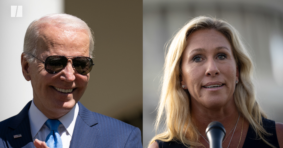 Dark Brandon Hits Back At Rep. Marjorie Taylor Greene | HuffPost Videos