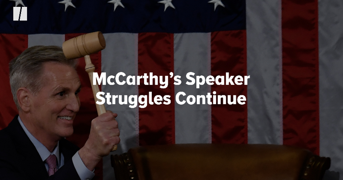 McCarthy’s Speaker Struggles Continue | HuffPost Videos