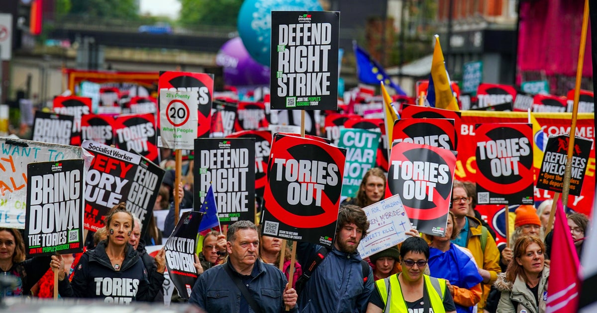 Tory Conference Attracts Plenty Of Protesters As Police Watch On ...