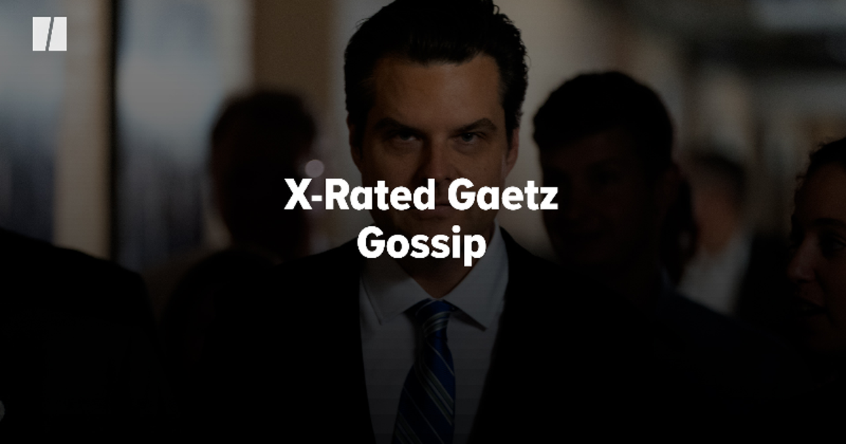 GOP Senator’s X-Rated Matt Gaetz Gossip | HuffPost Videos