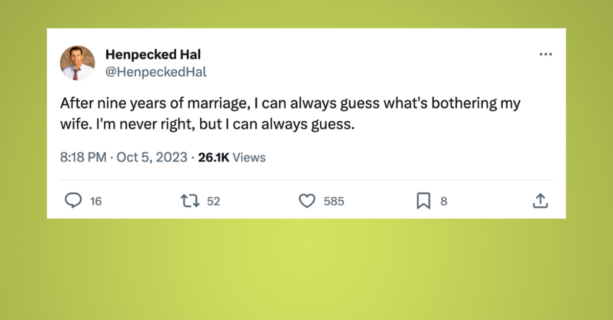 The Funniest Tweets About Married Life (Oct. 3-9) | HuffPost Life