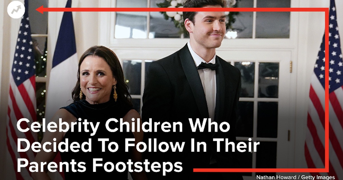 Celebrity Children Who Decided To Follow In Their Parents Footsteps ...