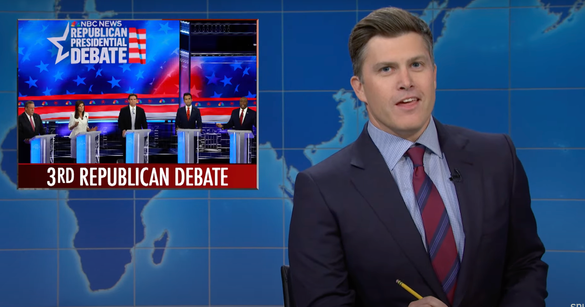 Weekend Update Colin Jost Shreds Gop Debate Using 1 Of The Candidate
