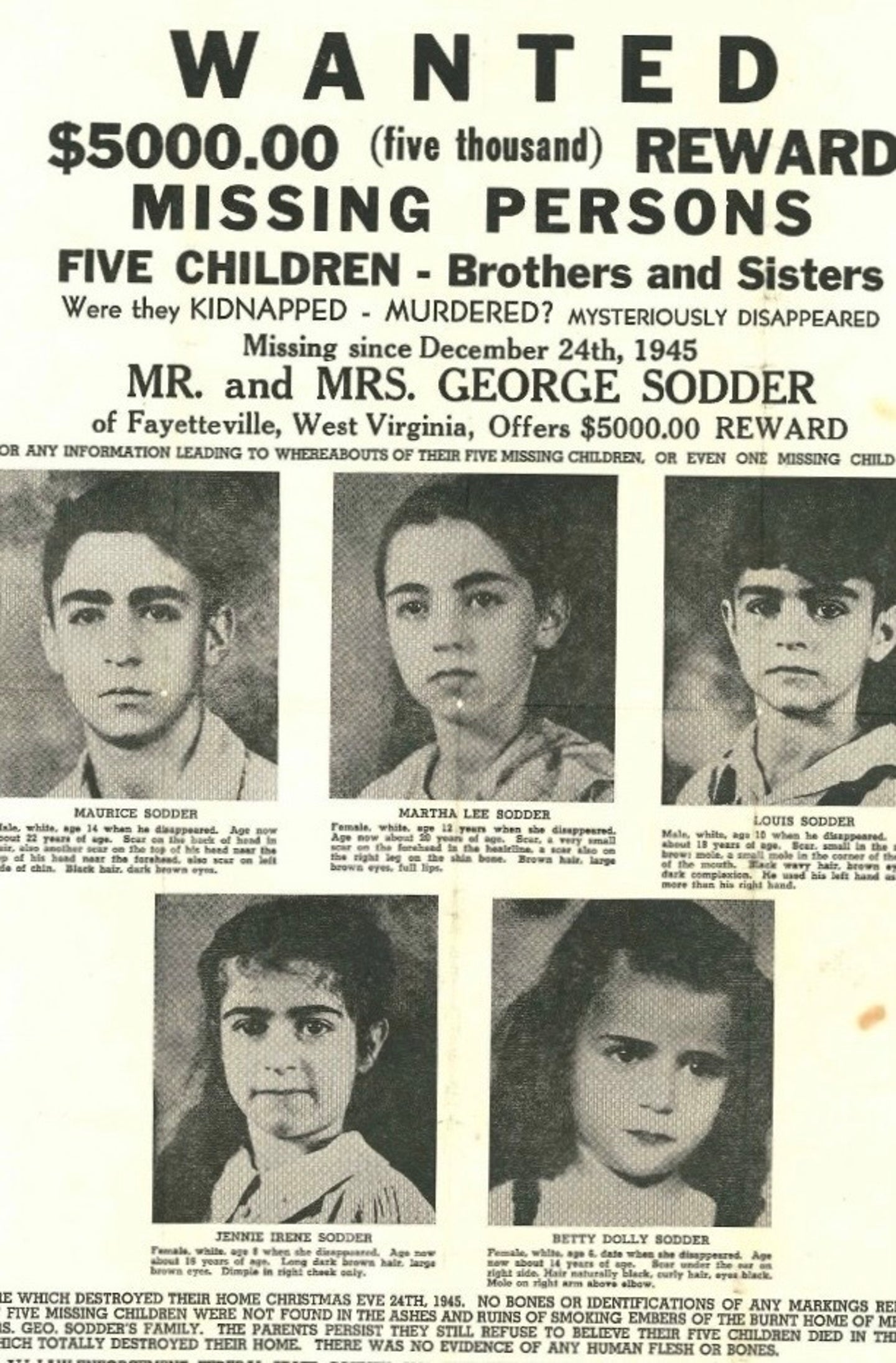 Sodder Children Disappearance: Strange Events Still Unexplained Decades ...