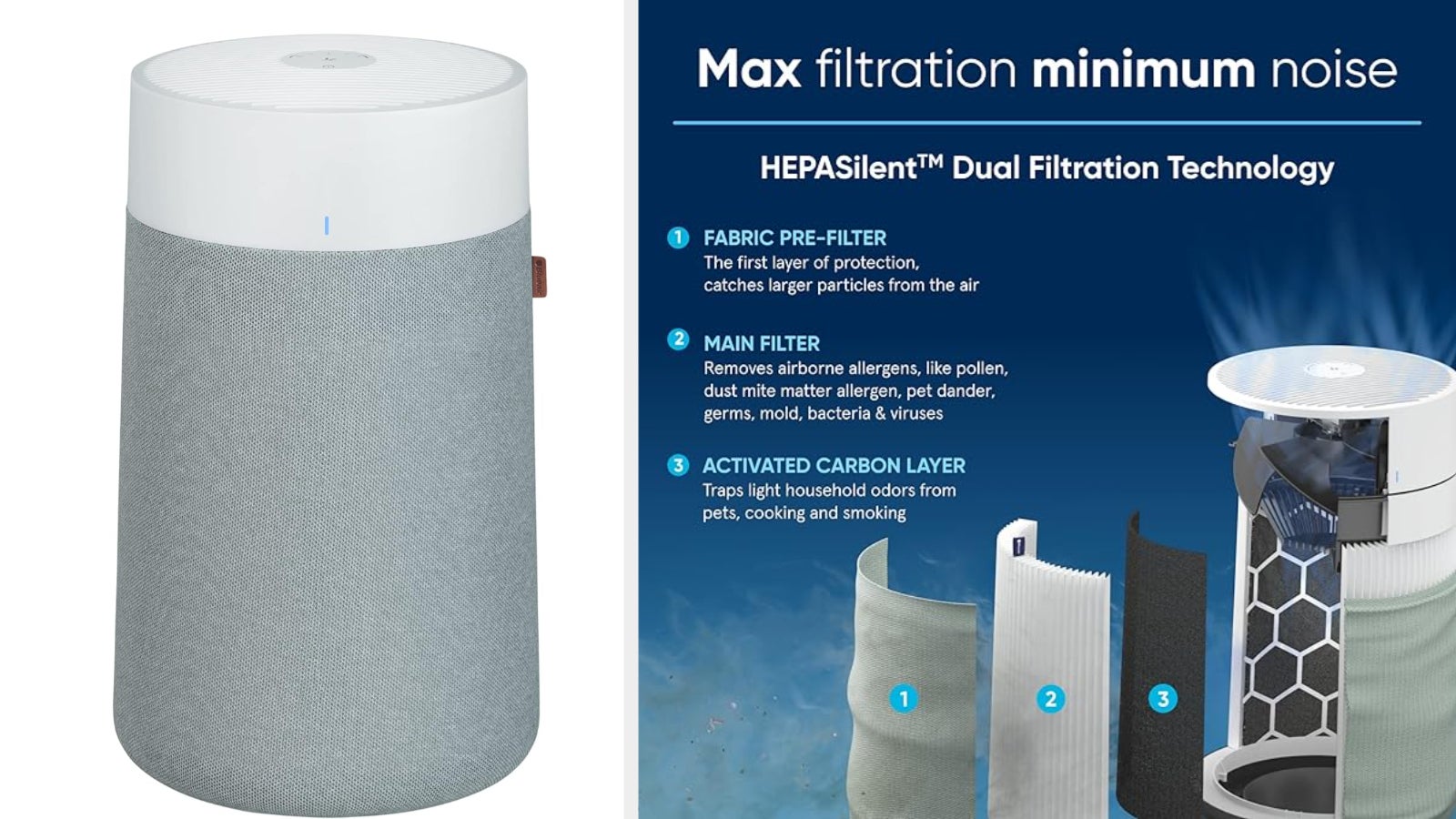 Air filter for asthma and allergies store