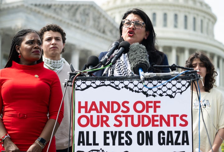 Democratic Reps. Cori Bush And Rashida Tlaib Speak Alongside Student ...