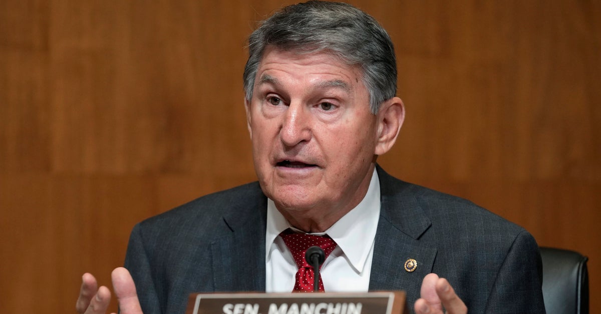 Sen Joe Manchin Leaves Democratic Party Registers As Independent