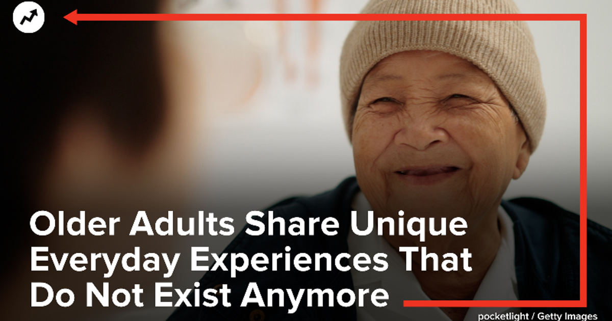 Older Adults Share Unique Everyday Experiences That Do Not Exist ...