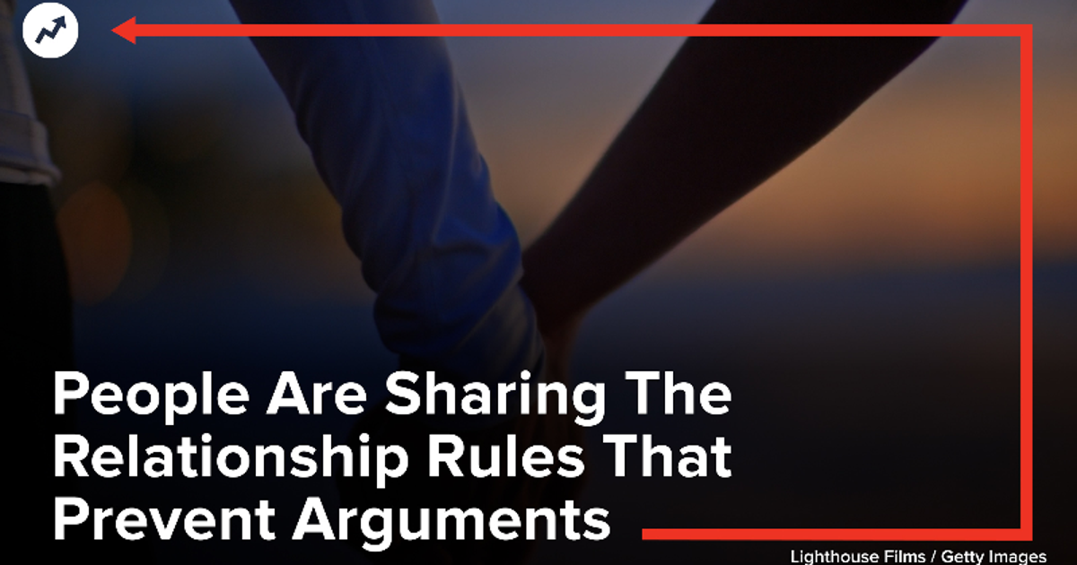 People Are Sharing The Relationship Rules That Prevent Arguments ...