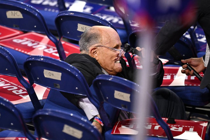 Rudy Giuliani Has Bizarre Fall At RNC | HuffPost Latest News