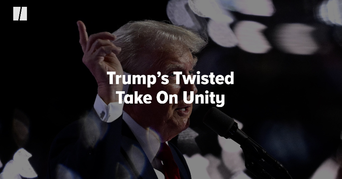Donald Trump’s Twisted Take On Unity | HuffPost Videos