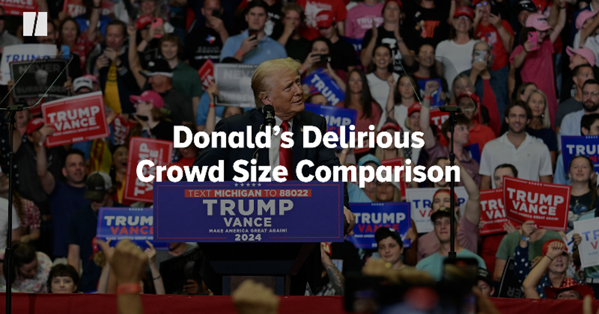 Donald’s Delirious Crowd Size Comparison | HuffPost Videos