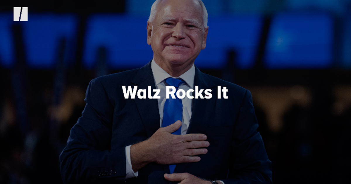 Tim Walz Rocks It At The DNC | HuffPost UK Videos
