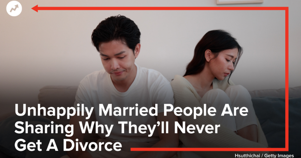 Unhappily Married People Are Sharing Why They’ll Never Get A Divorce ...