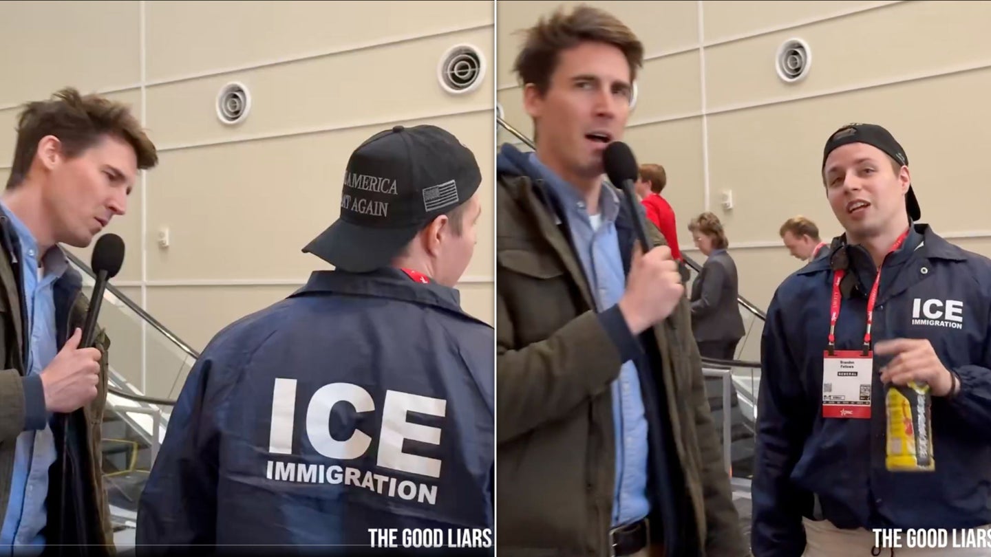 Trump Supporter Asked Why He’s Wearing A Fake ICE Uniform, And His ...