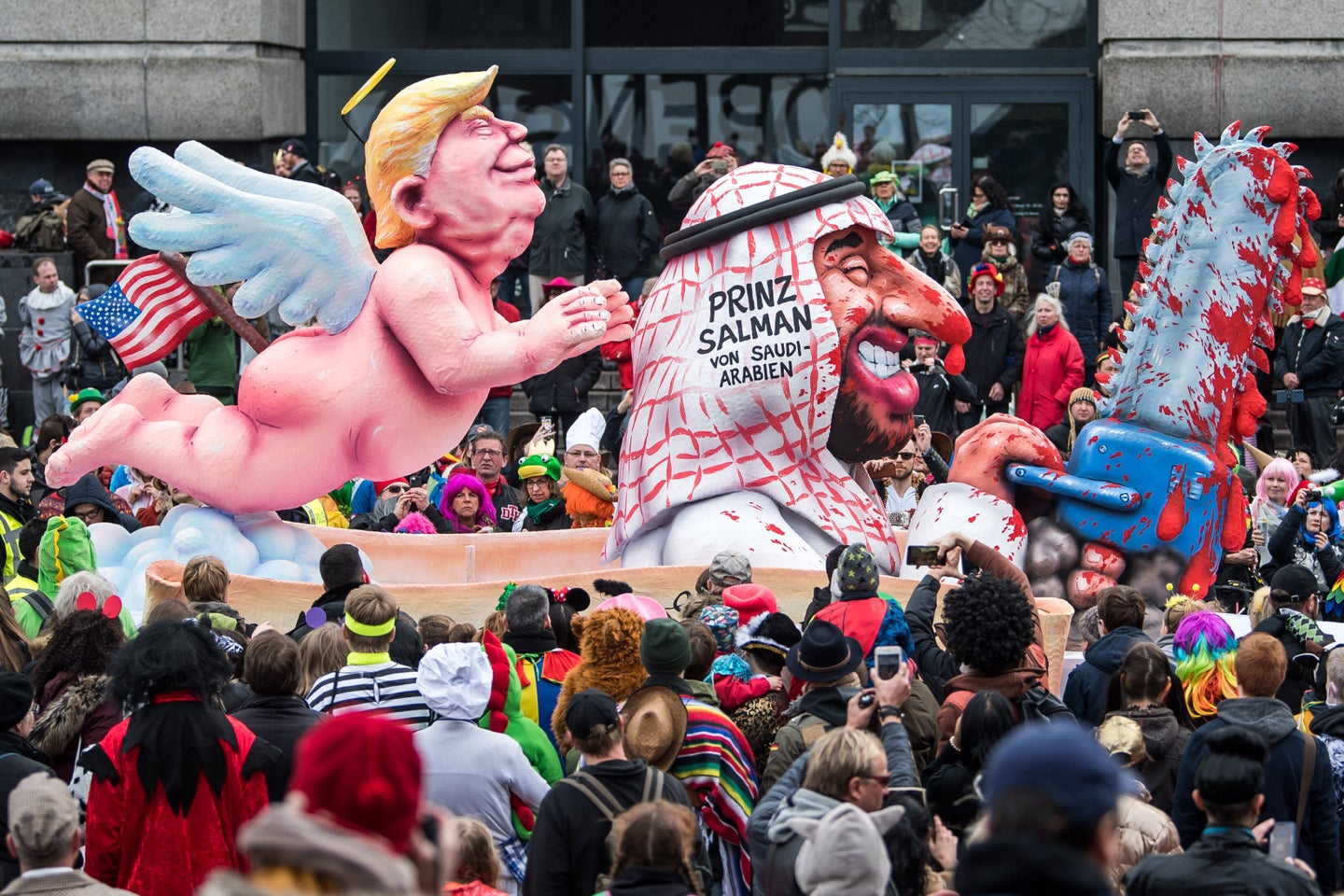 NSFW Float Roasts Trump With ‘MAGA’ Testicles At German Carnival ...