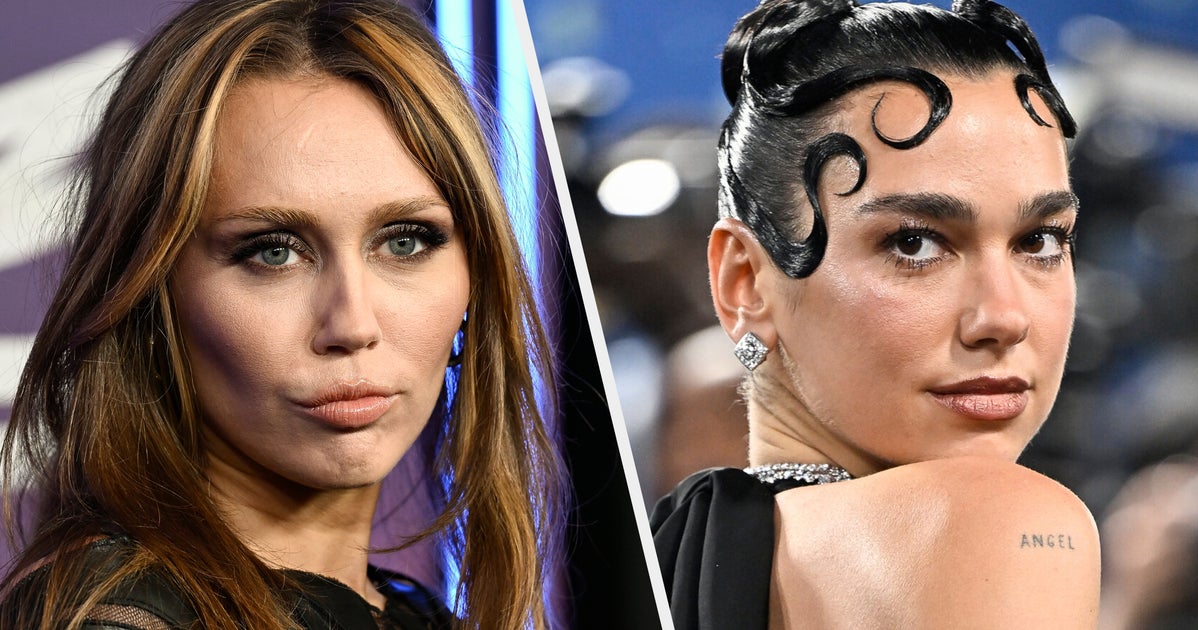 Miley Cyrus Claims Dua Lipa Duet Prisoner Didn't Belong On Plastic Hearts Album | HuffPost UK ...