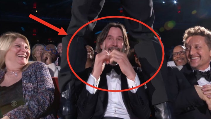 Keanu Reeves' Reaction To Jonathan Groff Caressing Him Has The Internet ...