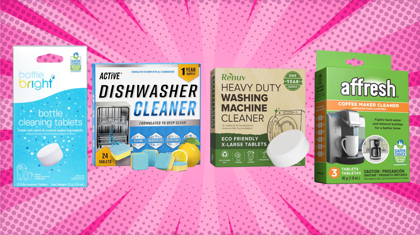 Cleaning Tablets For Washing Machines, Water Bottles & More To Make ...