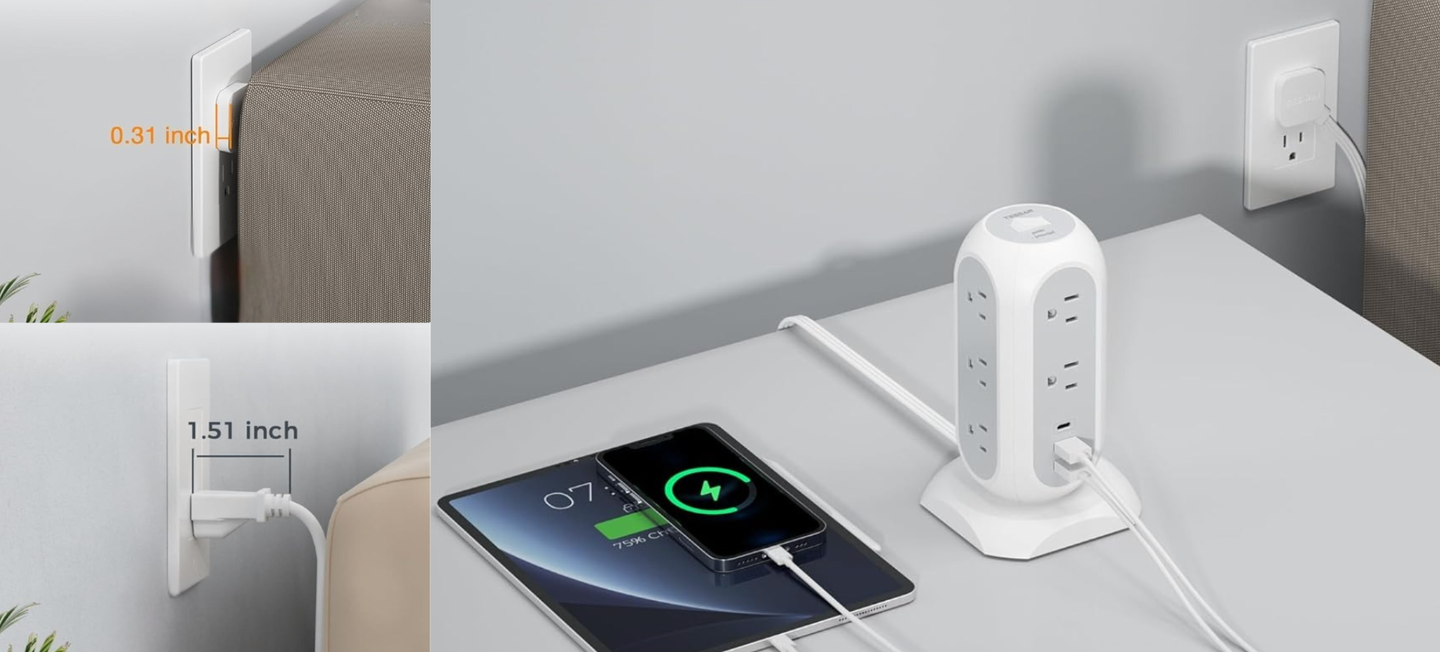 ‘Genius’ Space-Saving Tower Power Strip Is 20% Off At Amazon | HuffPost ...