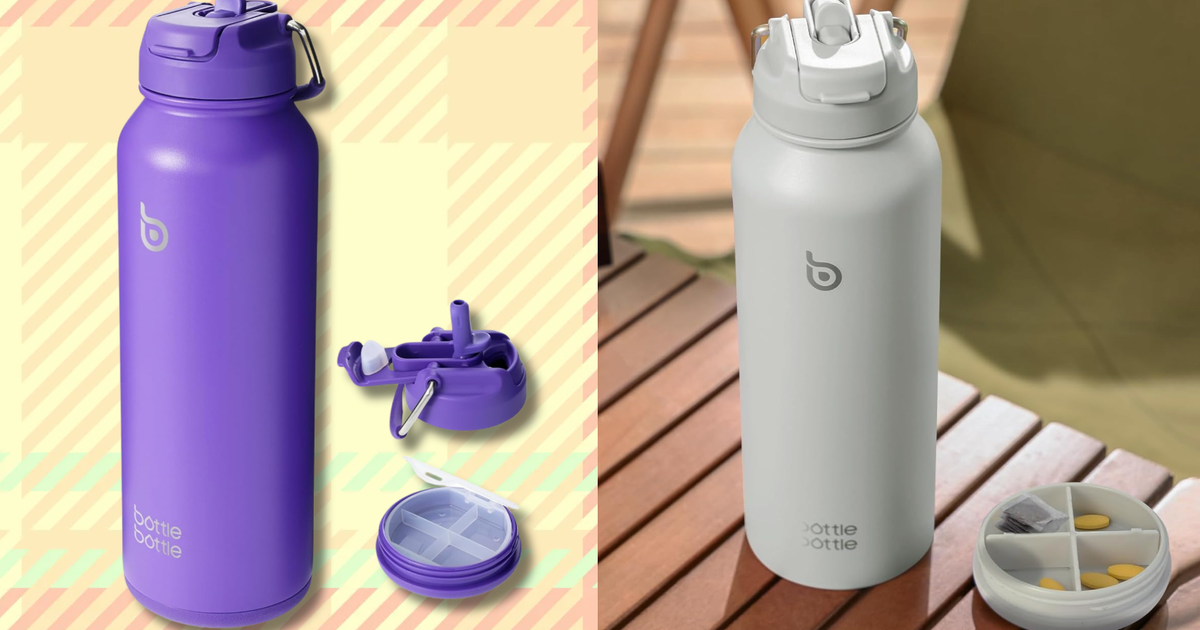 This Water Bottle Has A Handy Pill Holder — And It’s On Sale | HuffPost ...