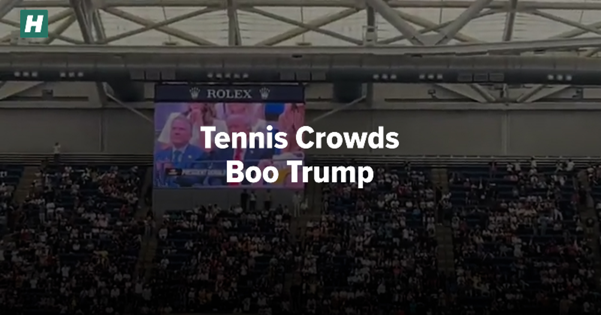 Tennis Crowds Boo Trump | HuffPost Videos