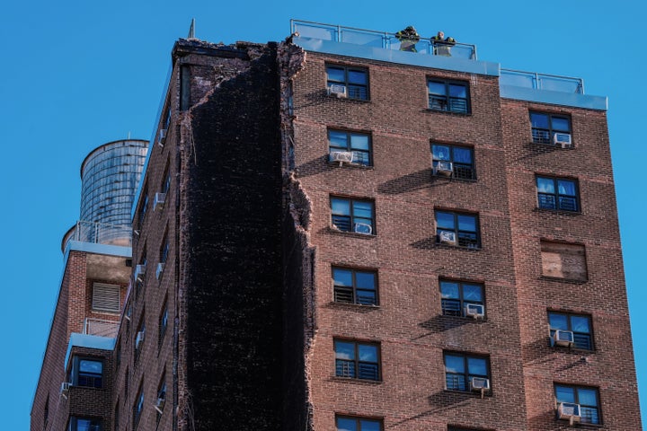 NYC Public Housing Tower Suffers Massive Chimney Collapse | HuffPost ...