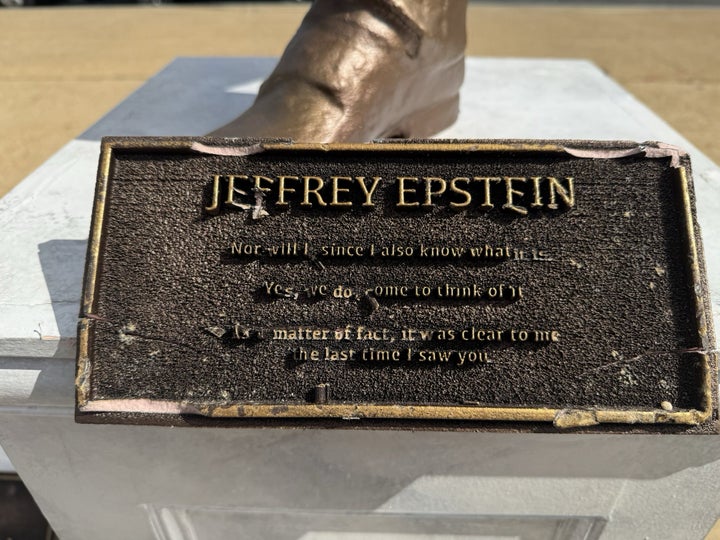 Trump-Epstein ‘Friendship’ Statue Returns To DC | HuffPost Latest News