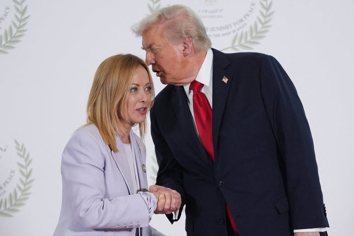 Trump Calls Italy's Giorgia Meloni 'Beautiful' At Peace Summit ...