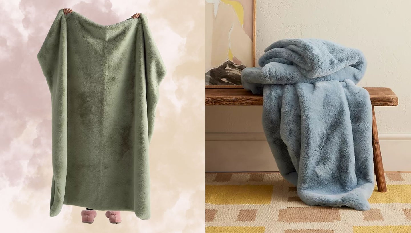 Anthropologie Faux Fur Blanket Is Ridiculously Soft | HuffPost Life
