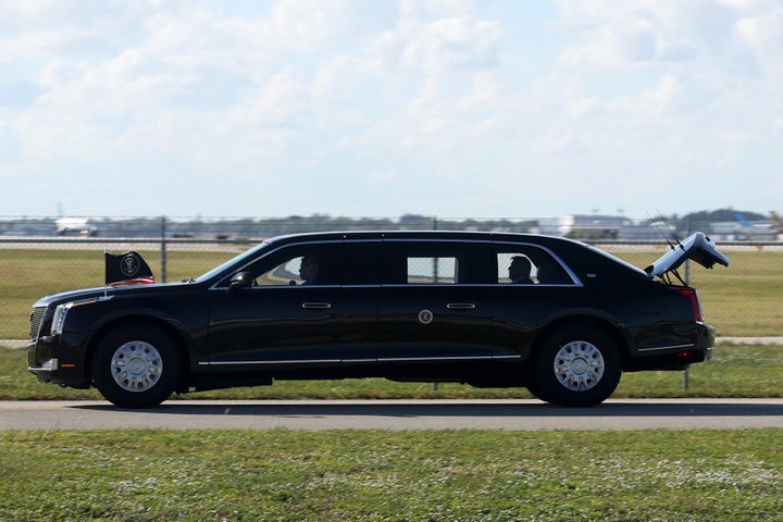 Trump's Limo Ride Had A Strange Moment, And Everyone Could See It ...