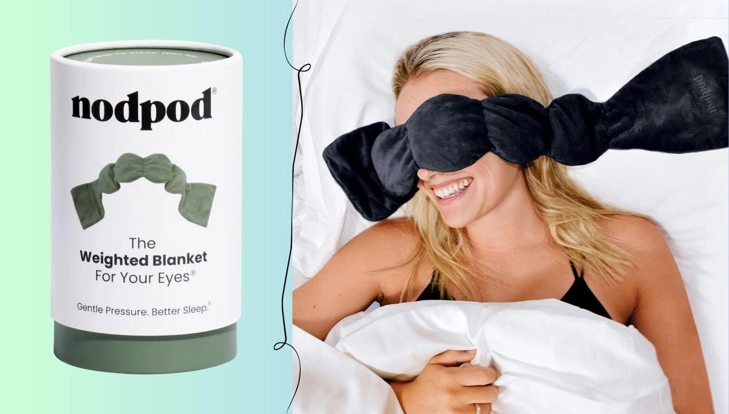 The NodPod Weighted Sleep Mask Helped Me Fall Asleep Faster | HuffPost Life