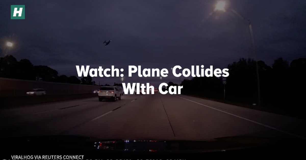 Watch: Plane Collides WIth Car | HuffPost Videos